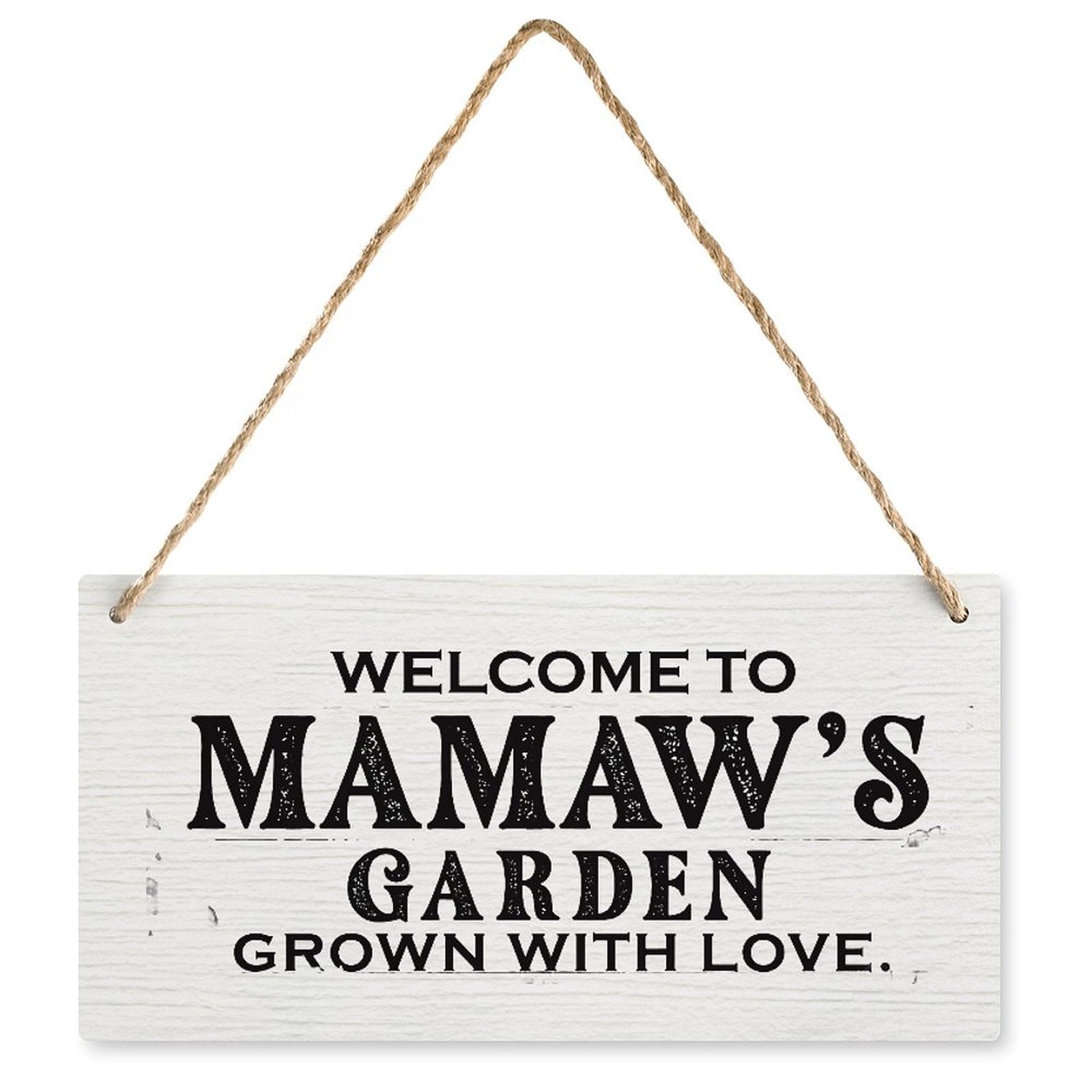 Vintage Style Welcome to Mamaw's Garden Grown With Loved Wood Decor ...