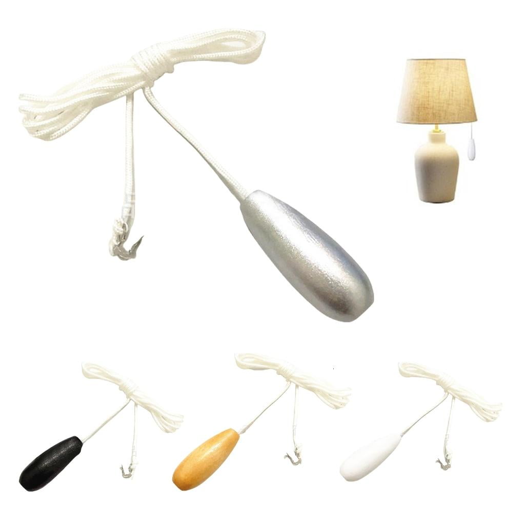 Vintage Style Wooden Gourd Ceiling Pull Chain Light Fixture Control ...