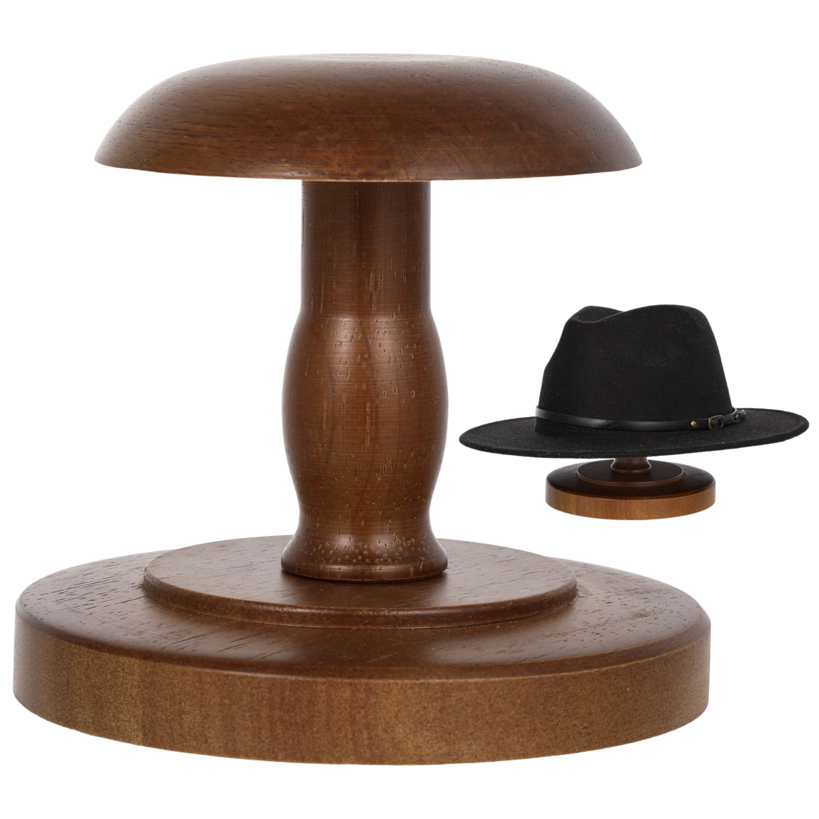 Vintage Wooden Hat and Cap Rack,Rustic Tabletop Display Stand for ...