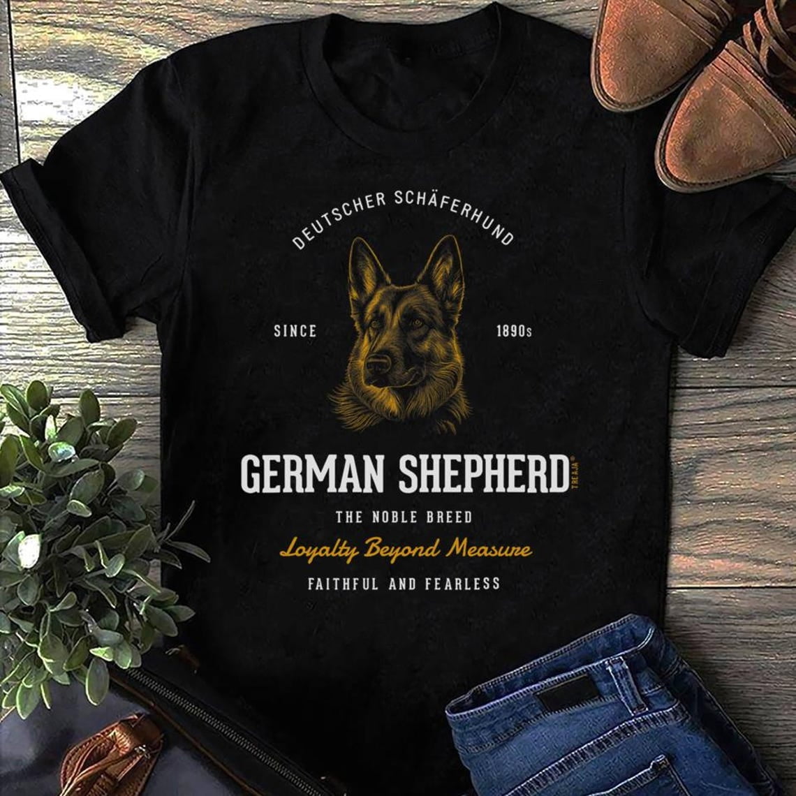 Vintage Styled Retro German Shepherd German Shepherd T Shirt - German ...