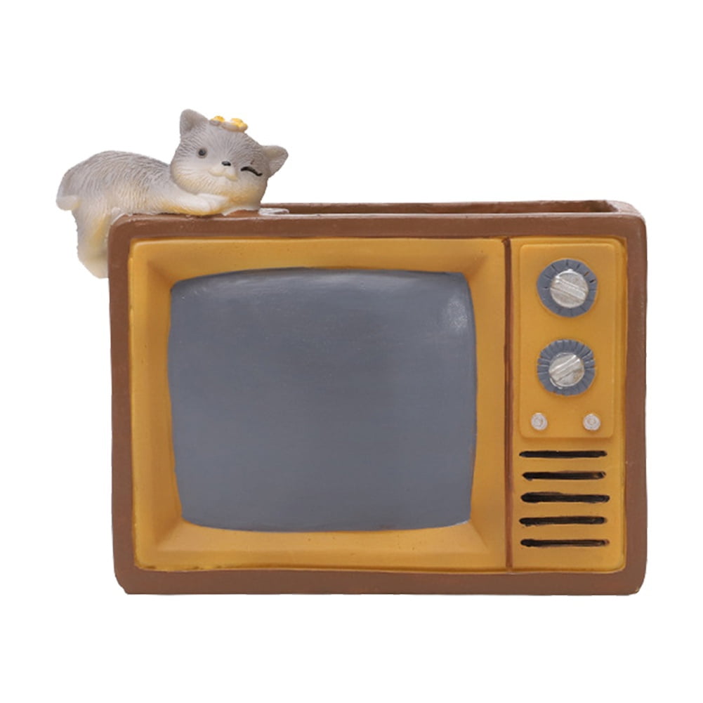 Vintage Succulent Flower Pots, Creative Resin Retro Radio/TV/Camera ...