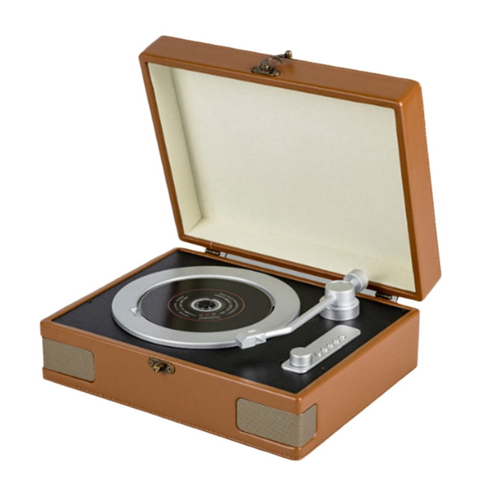 Vintage Suitcase CD Record Player with Bluetooth 5.3 HI-FI Speakers ...