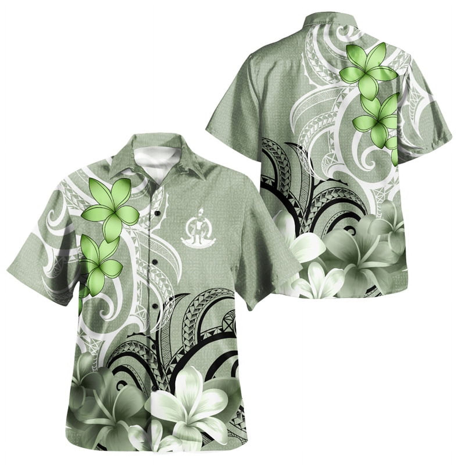 Vintage Summer 3D Polynesian Tuvalu Emblem Printed Shirts Tuvalu Flag ...