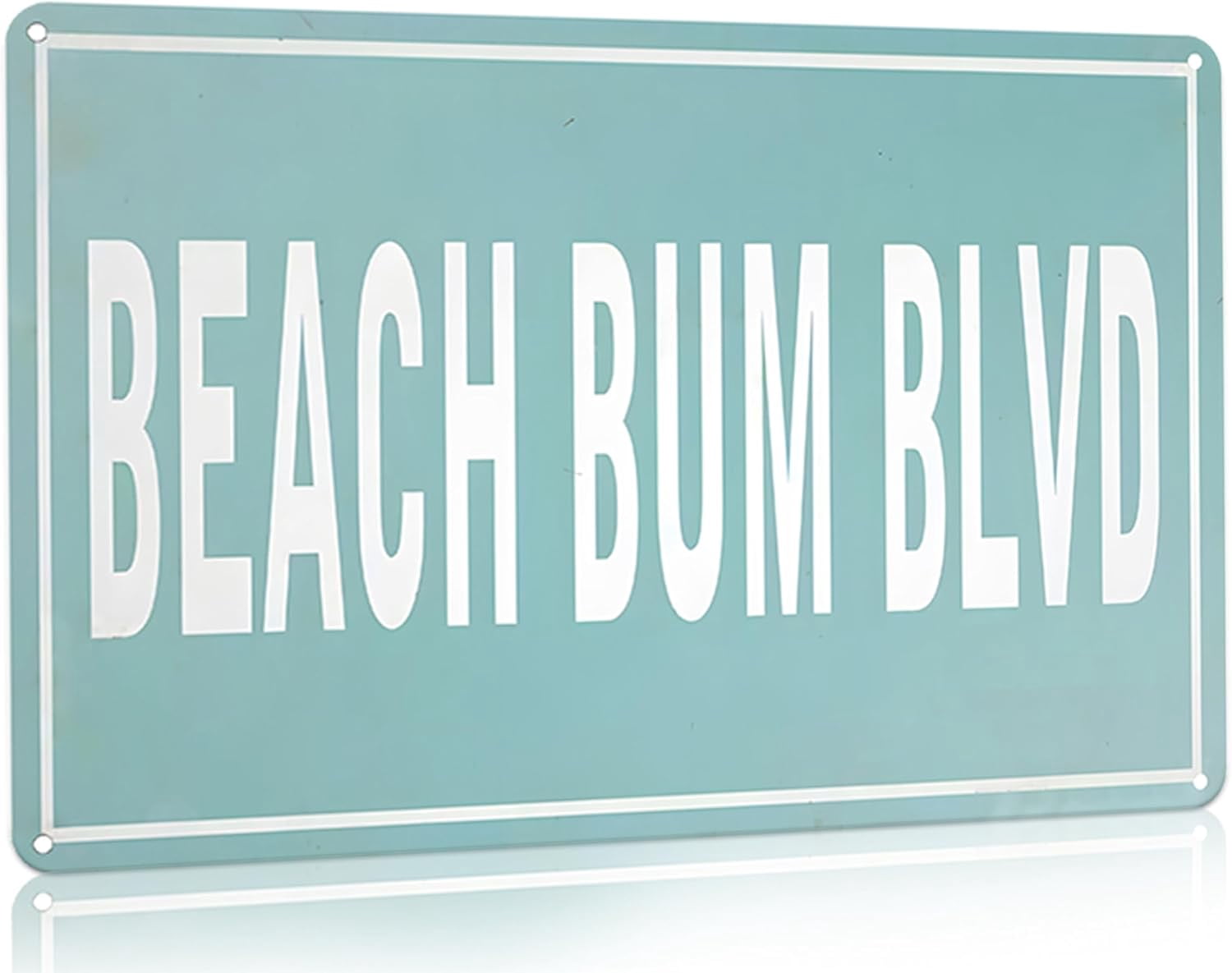 Vintage Summer Beach Sign Beach Bum Blvd Tin Sign for Lake House ...