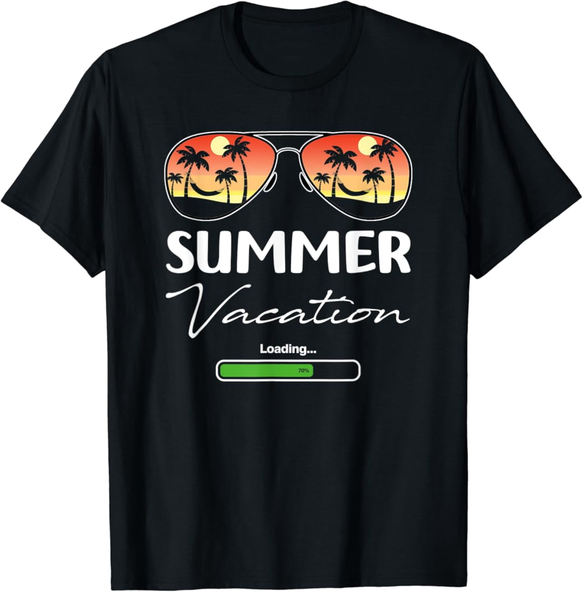 Vintage Summer Vacation Loading, Teacher Last Day Of School T-Shirt ...