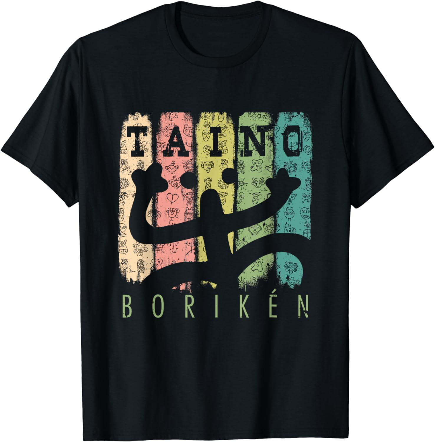 Vintage Sun Boriken Taino Coqui Symbol Gift Taino Shirt T-Shirt ...