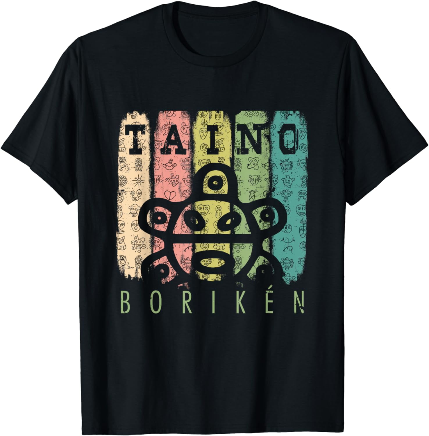 Vintage Sun Boriken Taino Sun Symbol Taino Shirt T-Shirt - Walmart.com