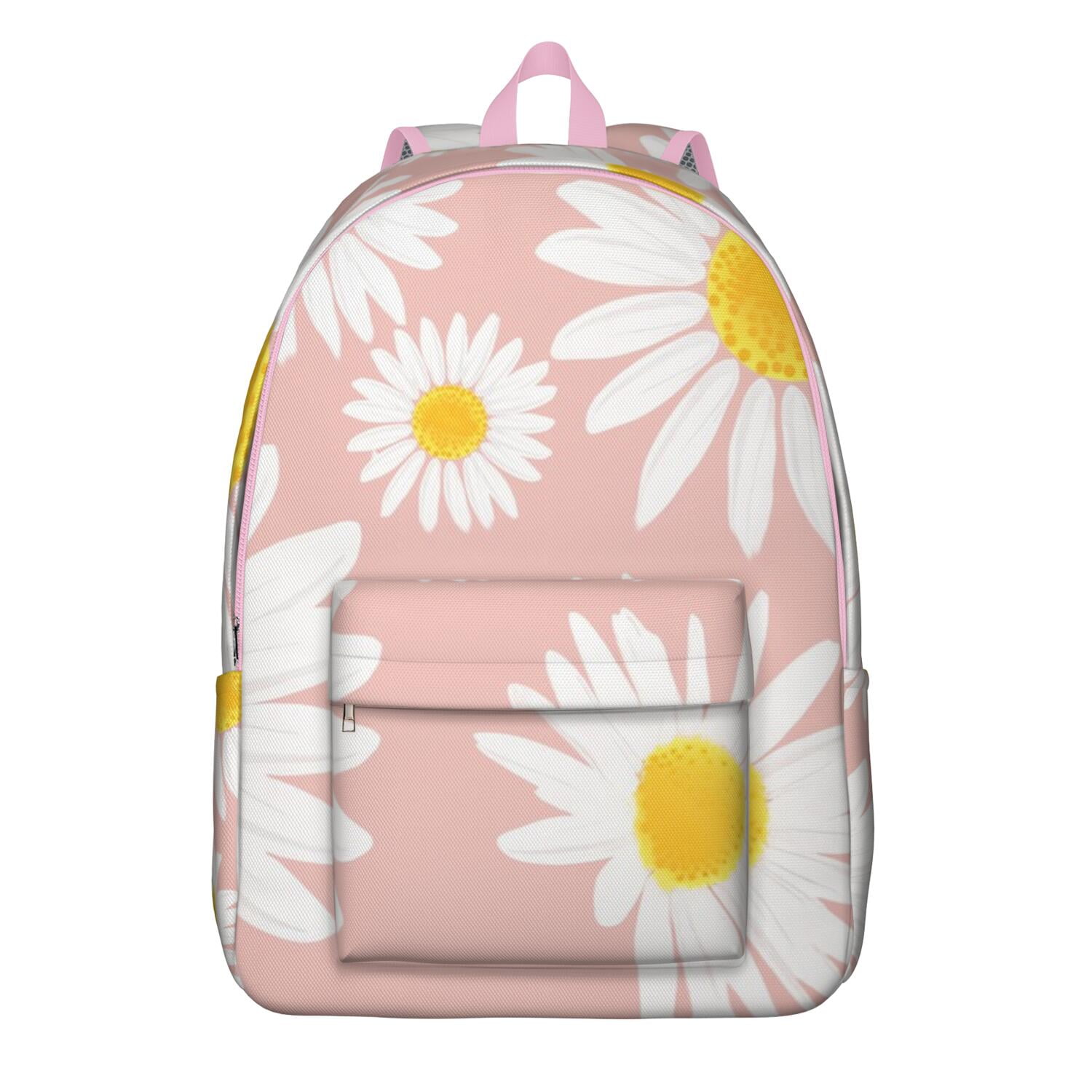 Vintage Sunflower and Bee Print School Backpack, Boho Floral Butterfly ...