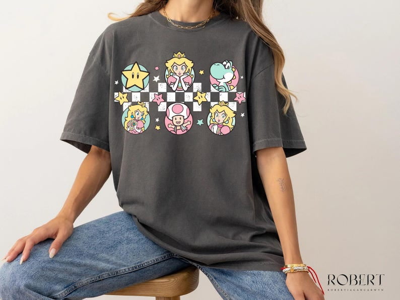 Vintage Super Mario Shirt, The Super Mario Bros Movie, Mario Trip T ...