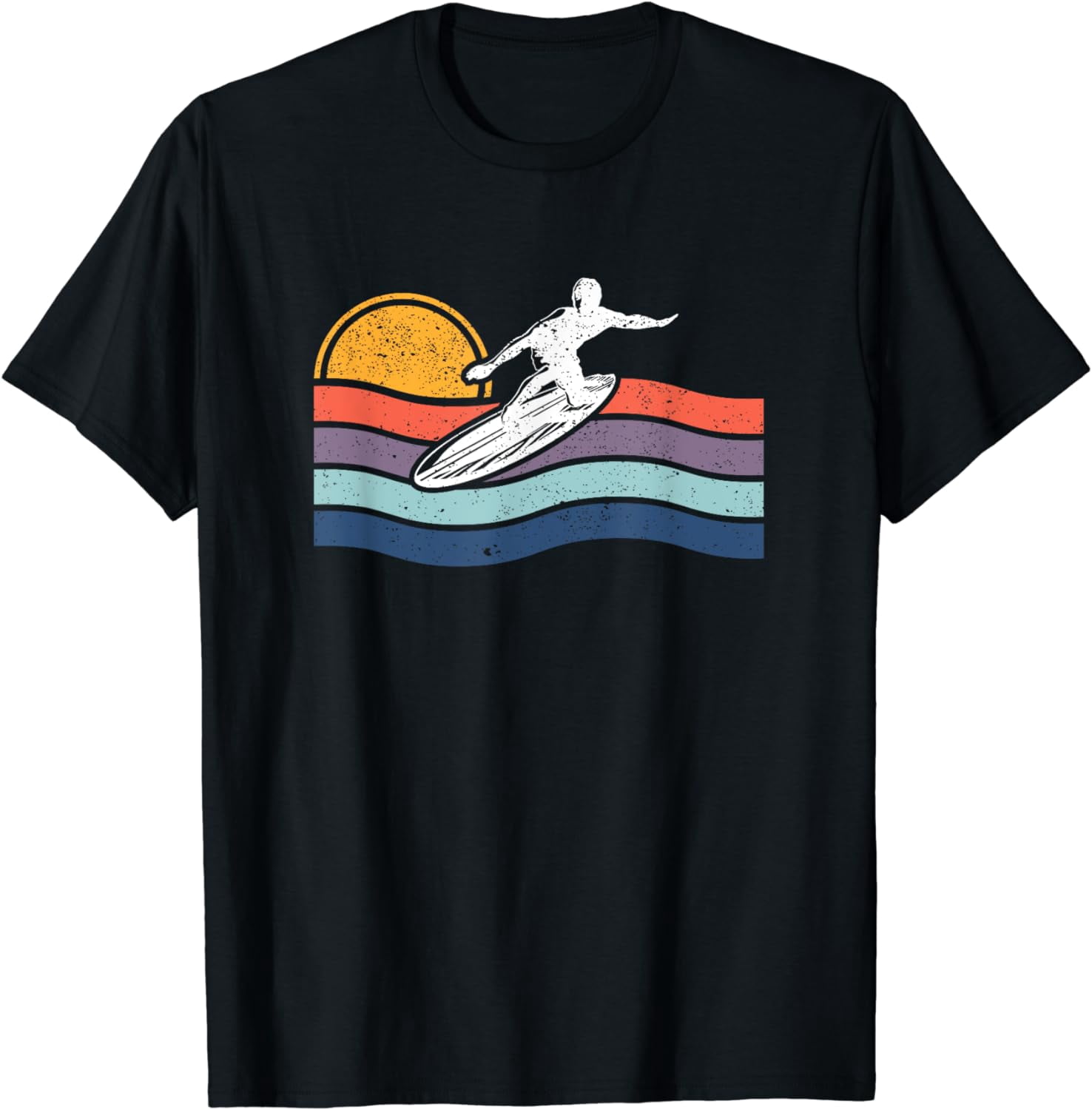 Vintage Surfing Surfer Surf Wakesurfing Wake Board Retro T-Shirt ...