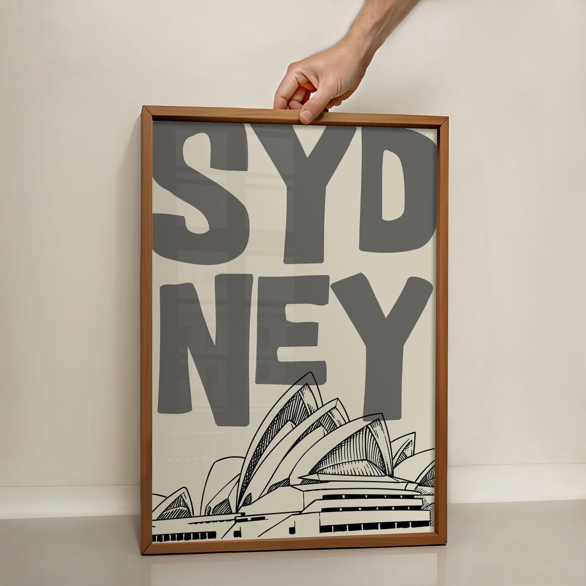 Vintage Sydney Art Print - Opera House Poster - Retro Black - Trendy ...