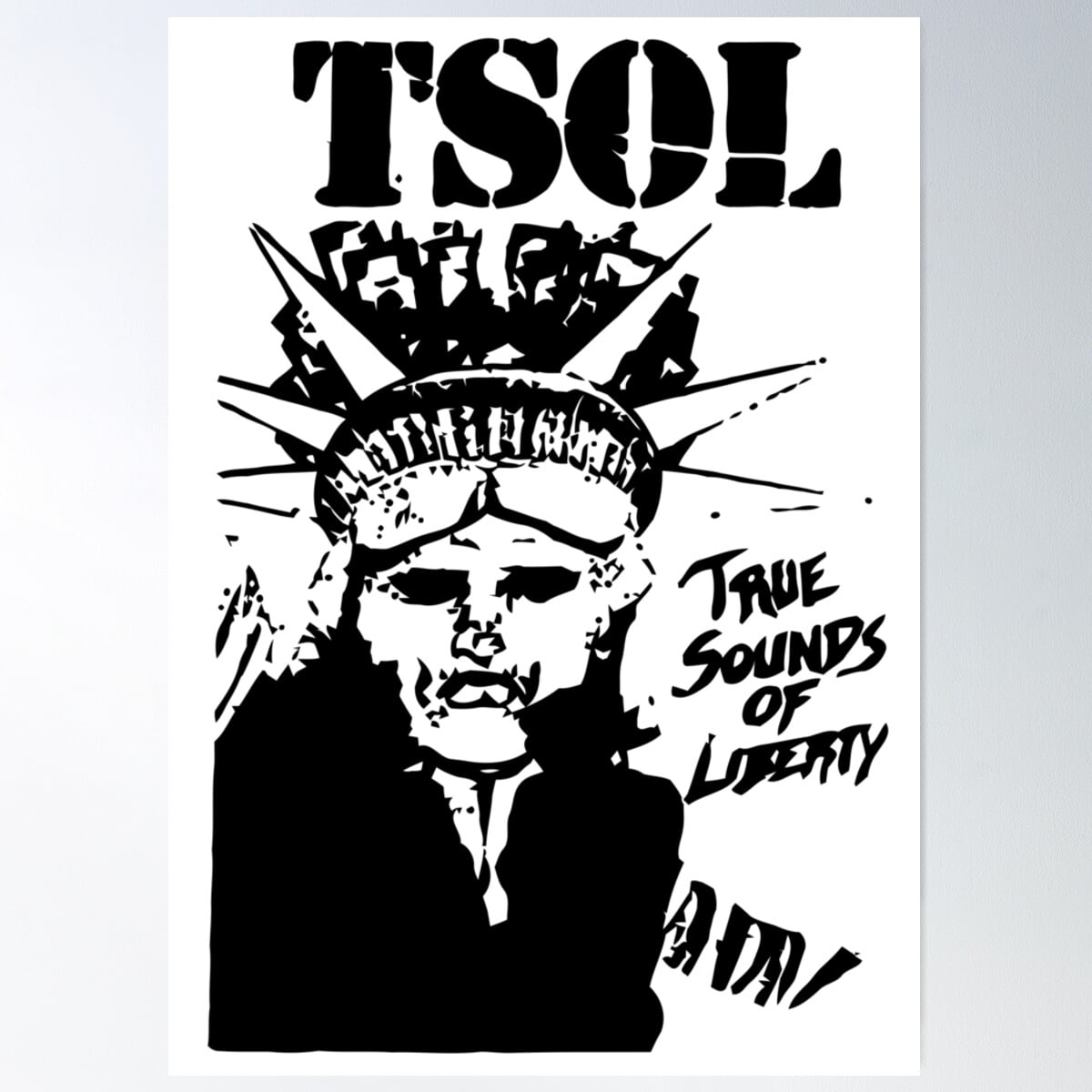 Vintage T.S.O.L Punk Band True Sounds Of Liberty Poster Wall Art ...