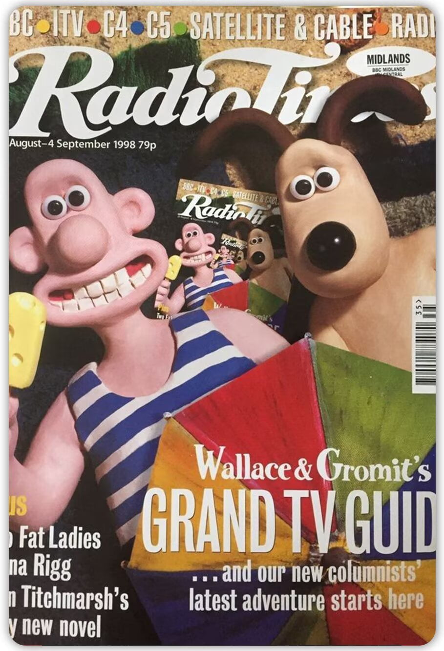Vintage TV Guide Diamond Art Kit for Adults - Wallace & Gromit ...