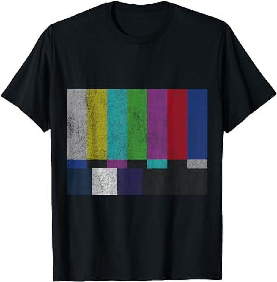Vintage TV Test Pattern Color Bars T-Shirt - Walmart.com
