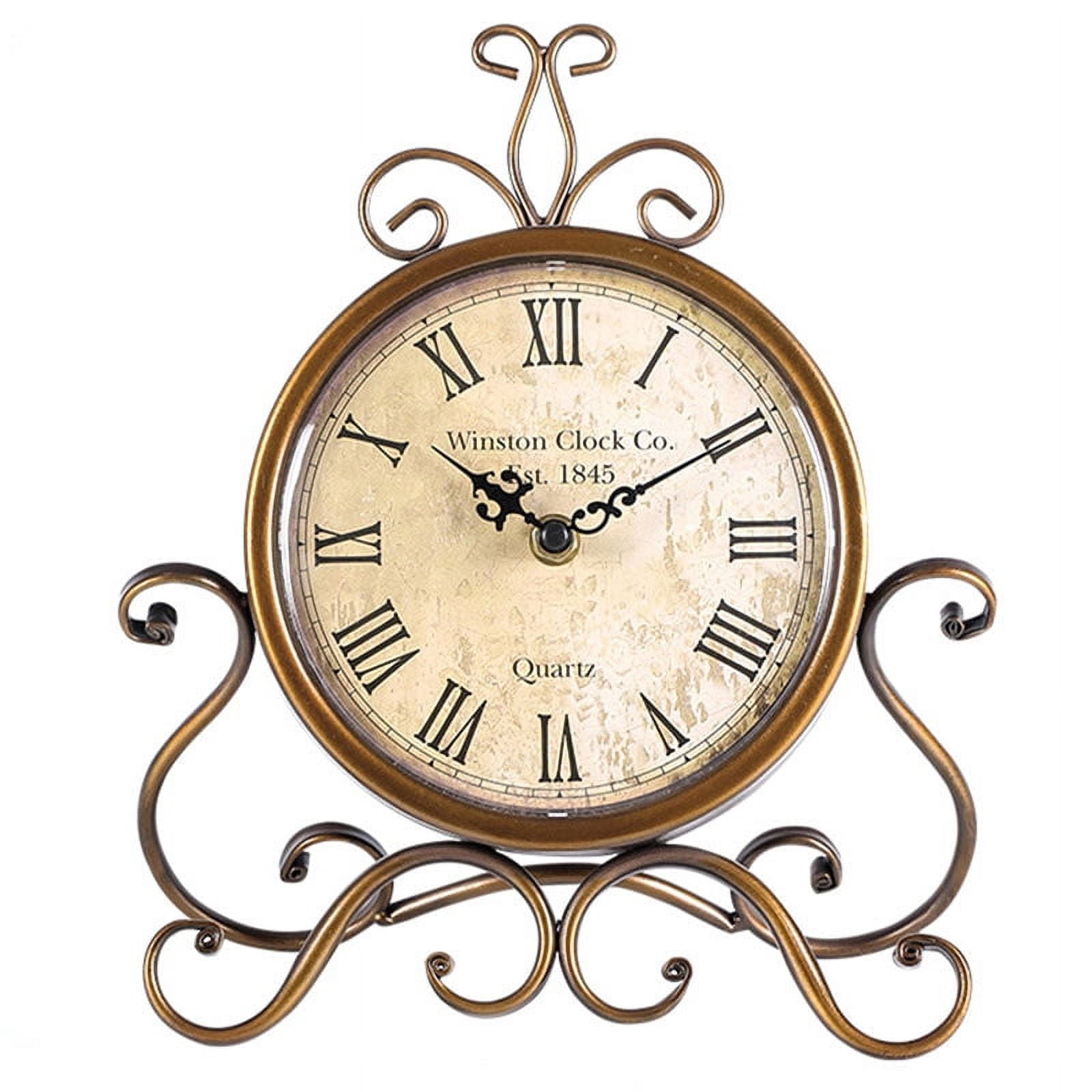Vintage Table Clocks for Living Room Bedroom Decor, Silent Decorative ...