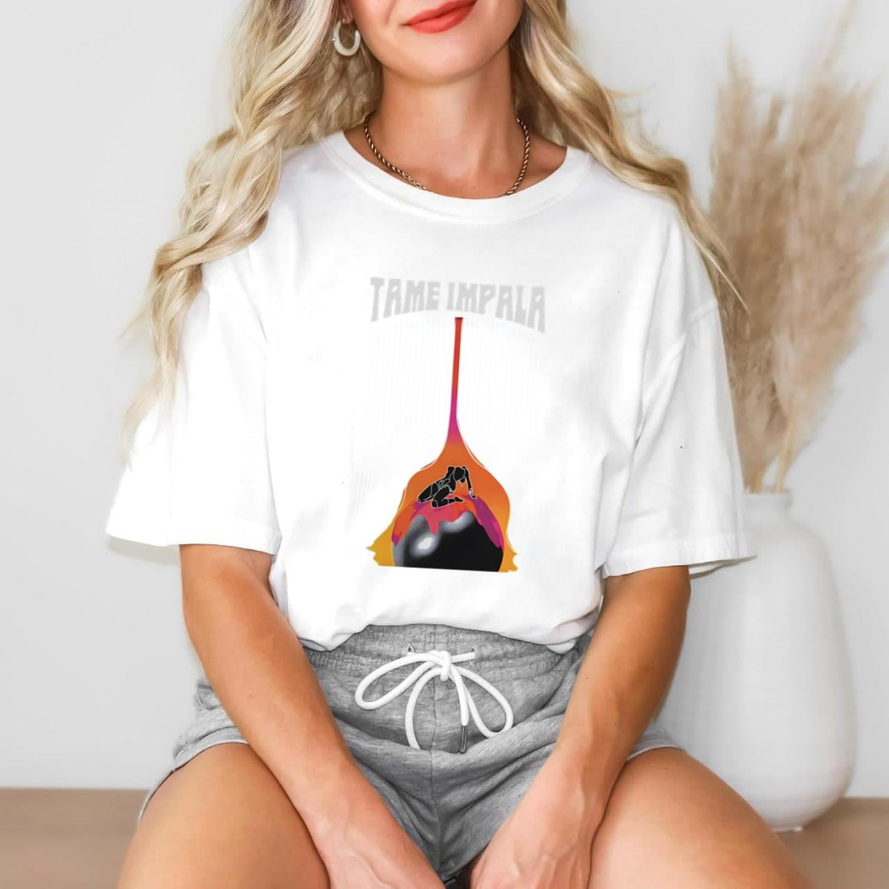 Vintage Tame Impala Album Cover Psych Rock Music Kevin Parker Comfort Color T-Shirt, for men ...