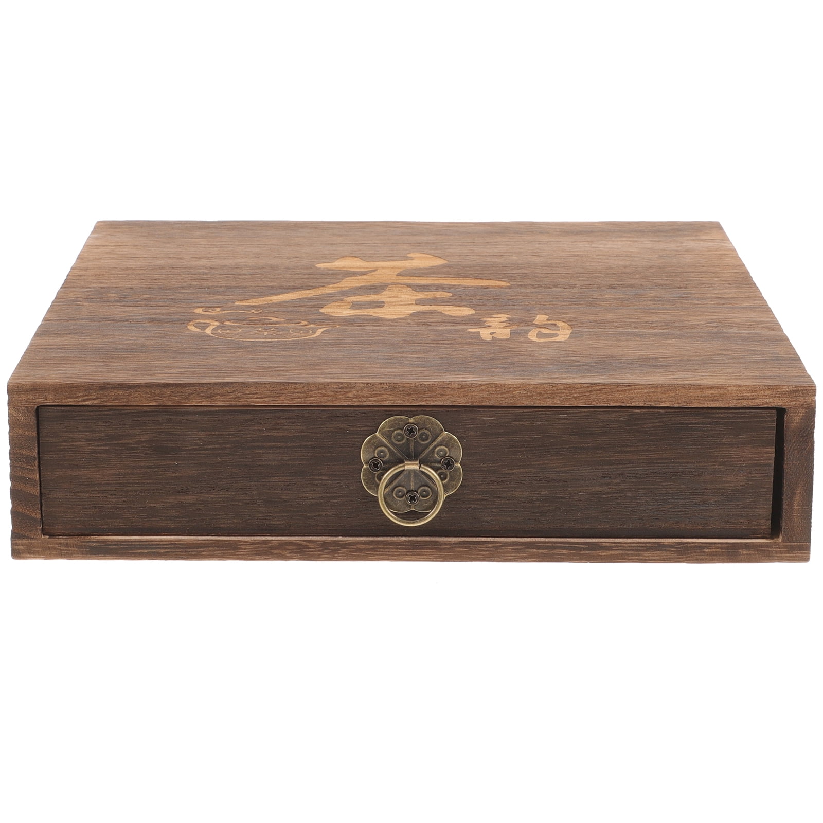 Wooden Drawer Tea Box Vintage Organizer for Tea Bags Storage Box ...