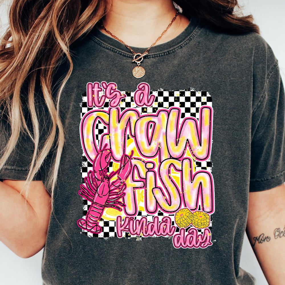 Vintage Tee Hot trending It'S A Crawfish Kinda Day Crawfish Season ...