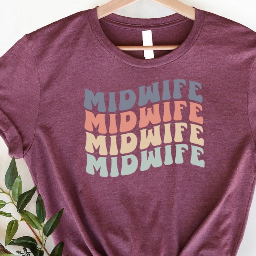 Vintage Tee Hot trending Midwife Shirt, Midwife Gift Shirt, Nurse Life ...