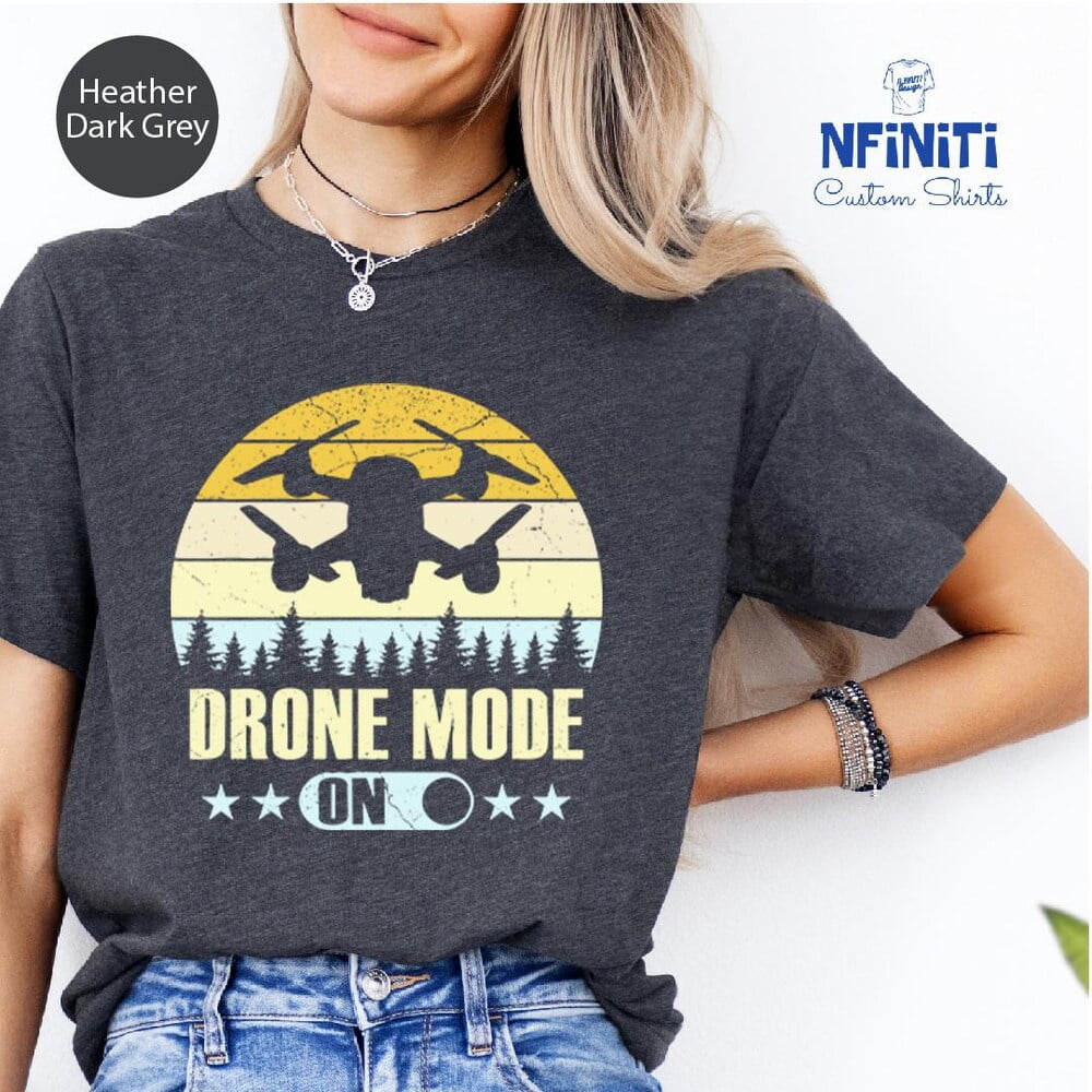 Vintage Tee Hot trending Retro Drone Mode Shirt, Drone Lover Shirt ...