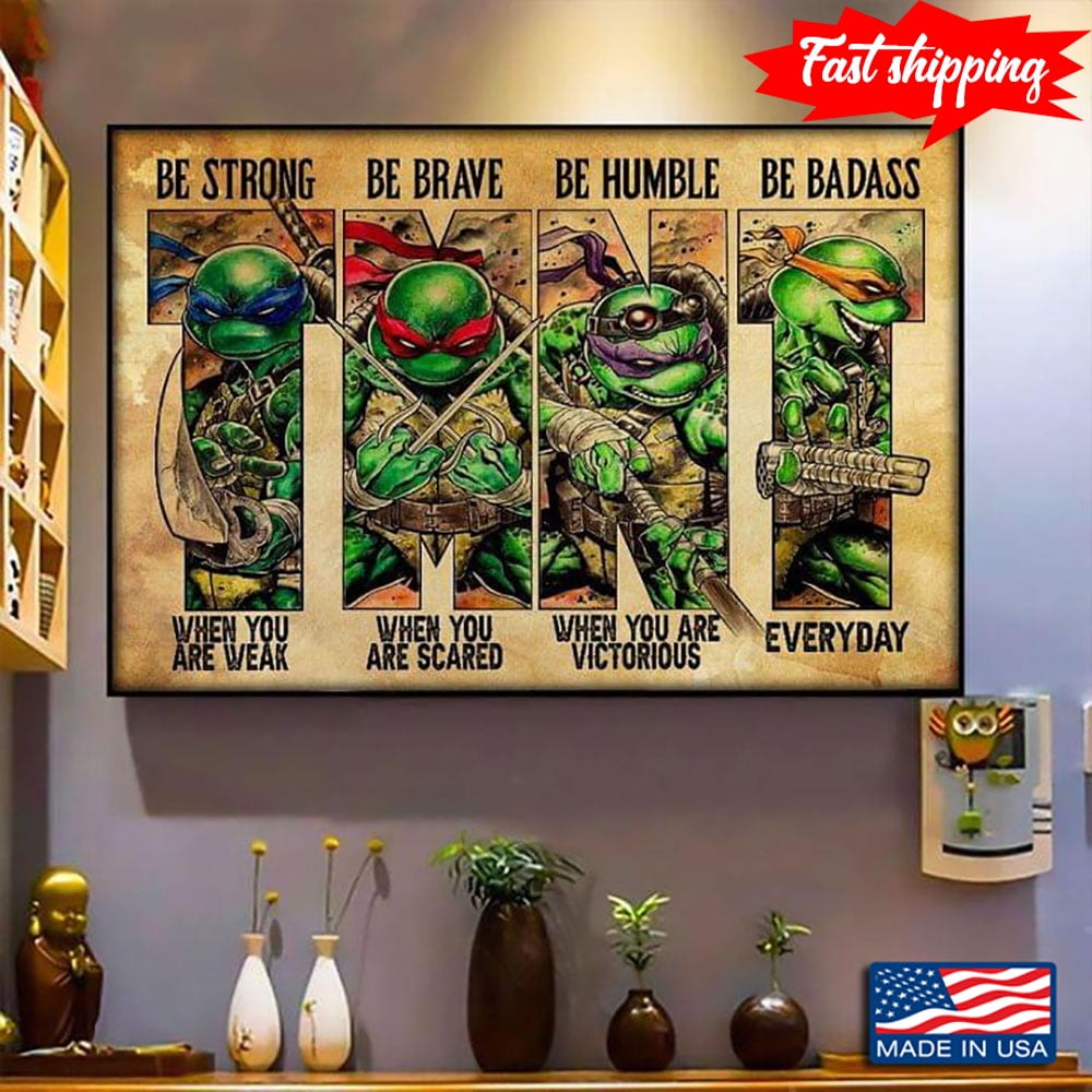 Vintage Teenage Mutant Ninja Turtles Characters Be Strong When You Are ...