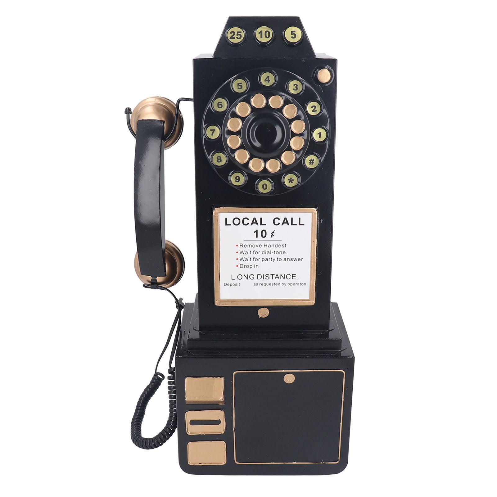 Vintage Telephone Model Wall Mounted Fashionable Dial Landline Phone ...