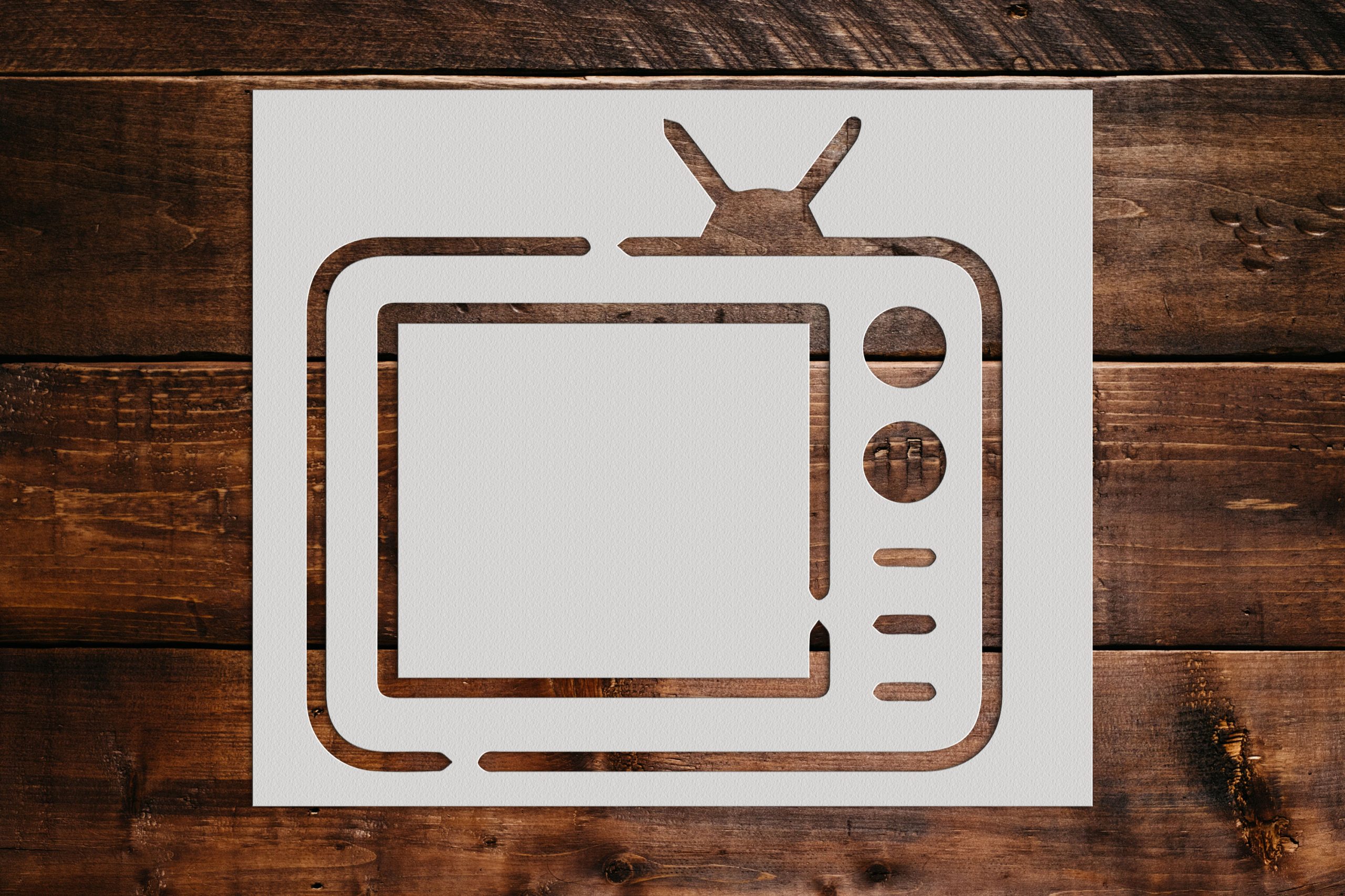 Vintage Television Stencil – Art and Wall Stencil (18"x24") - Walmart.com