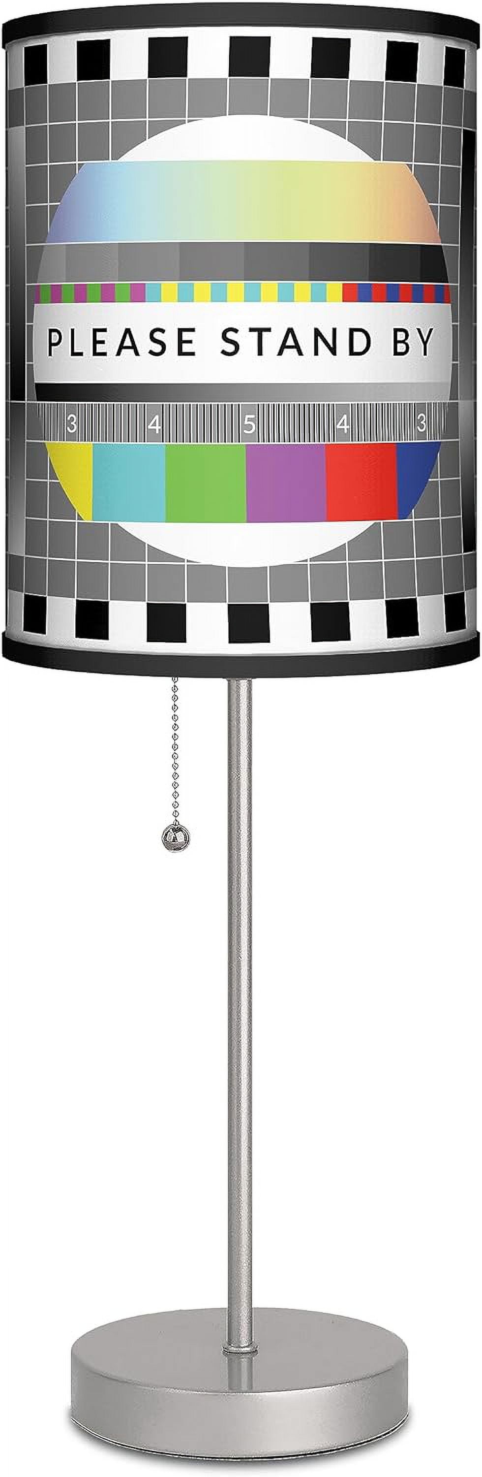 Vintage Television Tall Silver Lamp Lamps for nightstand, Lamp for ...