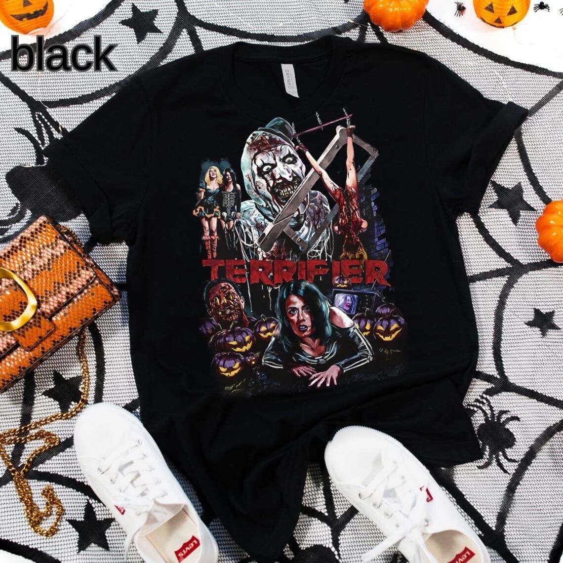 Vintage Terrifier Halloween T-shirt Horror Movie Terrifier Tee ...