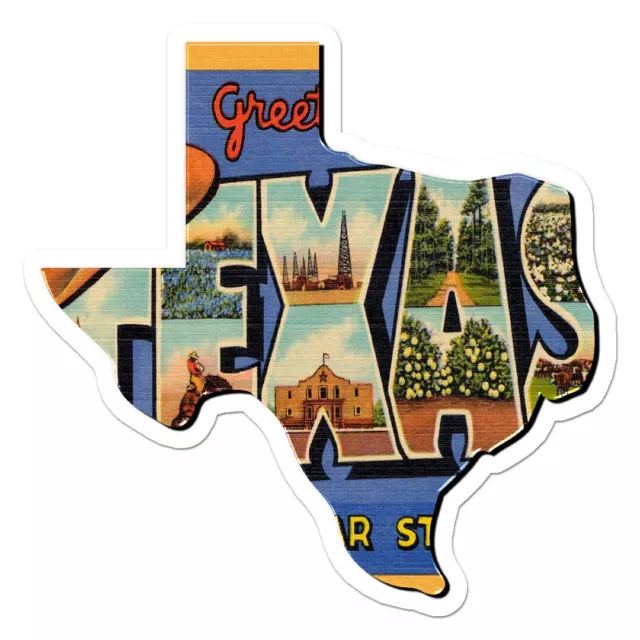 Vintage Texas State Sticker Phone Decal Water Bottle Stickers Car ...