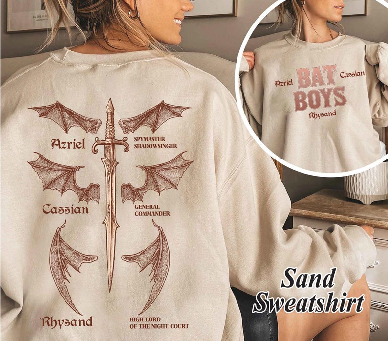 Vintage The Bat Boys Sweatshirt, The Bat Boys Acotar Sweatshirt, The Night Court Shirt, Rhysand ...