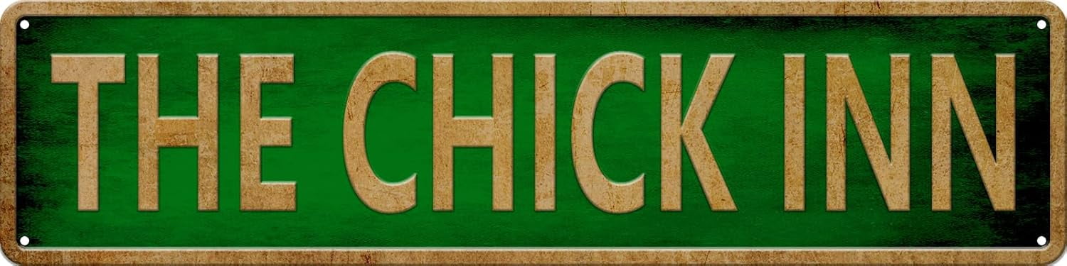 Vintage The Chick Inn Metal Tin Sign Chicken Coop Decor Metal Plaque ...