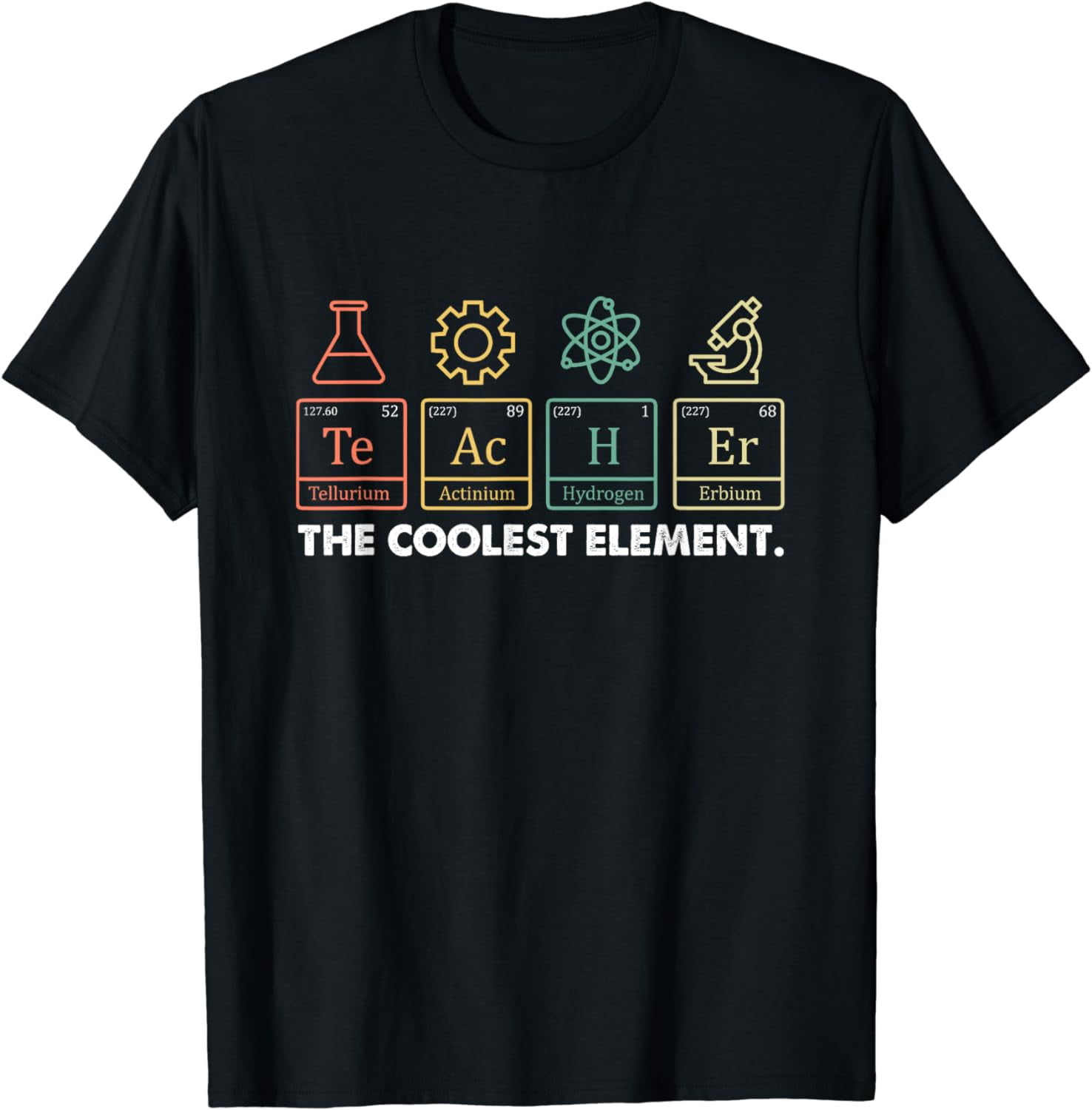 Vintage The Coolest Element Periodic Table Chemist Teacher T-Shirt ...