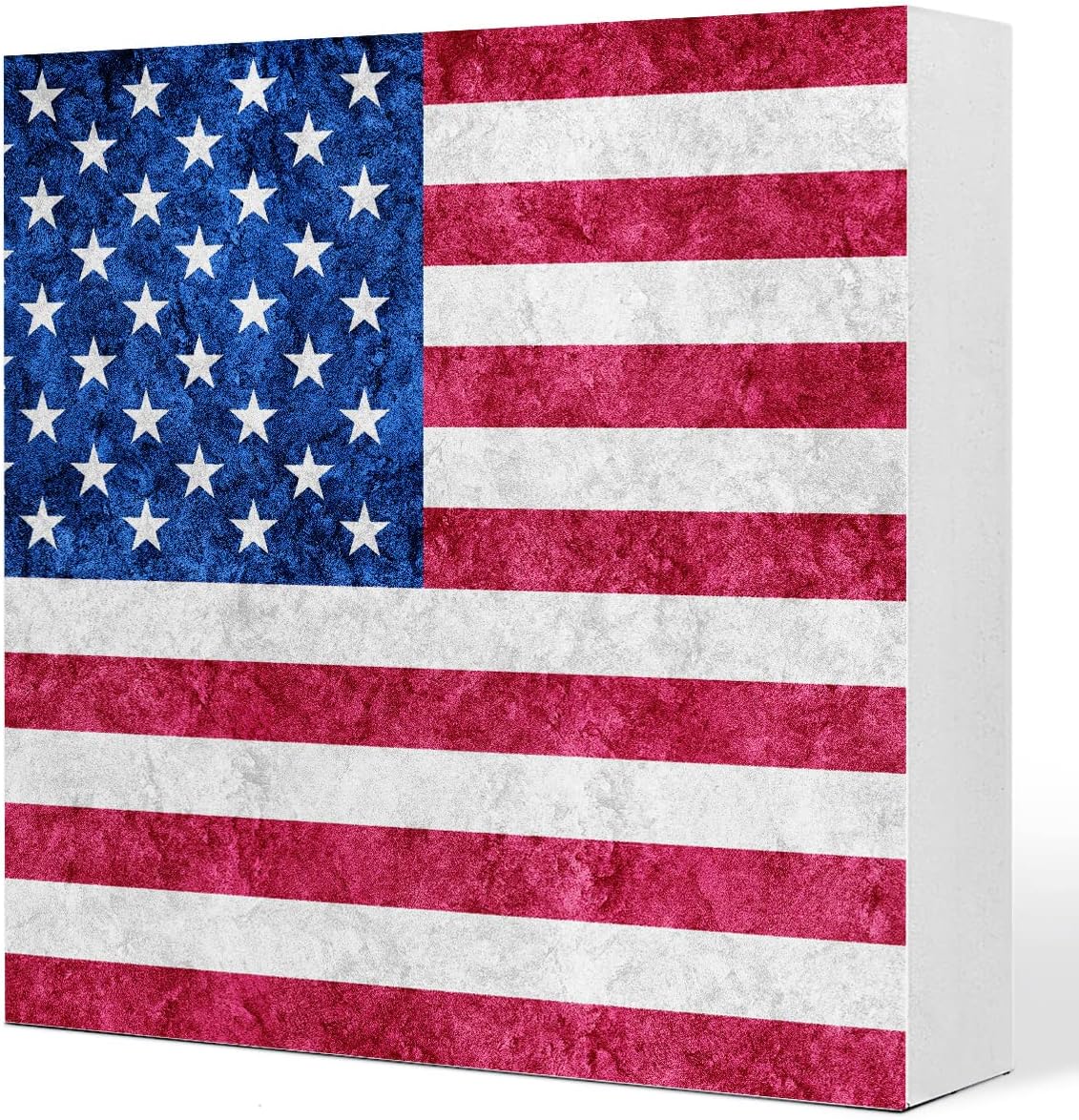 Vintage The Flag of the United States Independence Day Patriotic Wooden ...