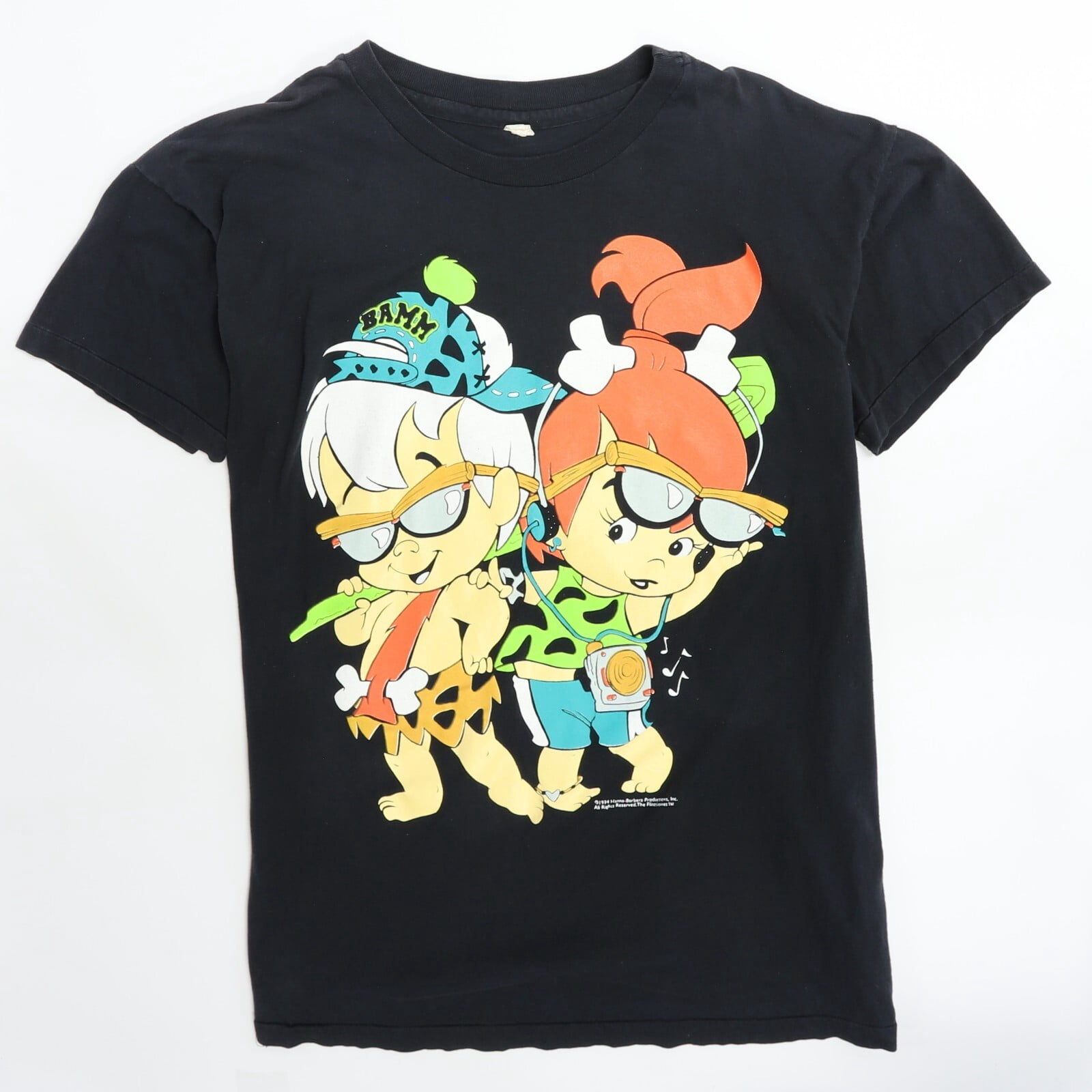 Vintage The Flintstones Bamm Bamm Pebble T-Shirt One Size Cartoon 1994 ...