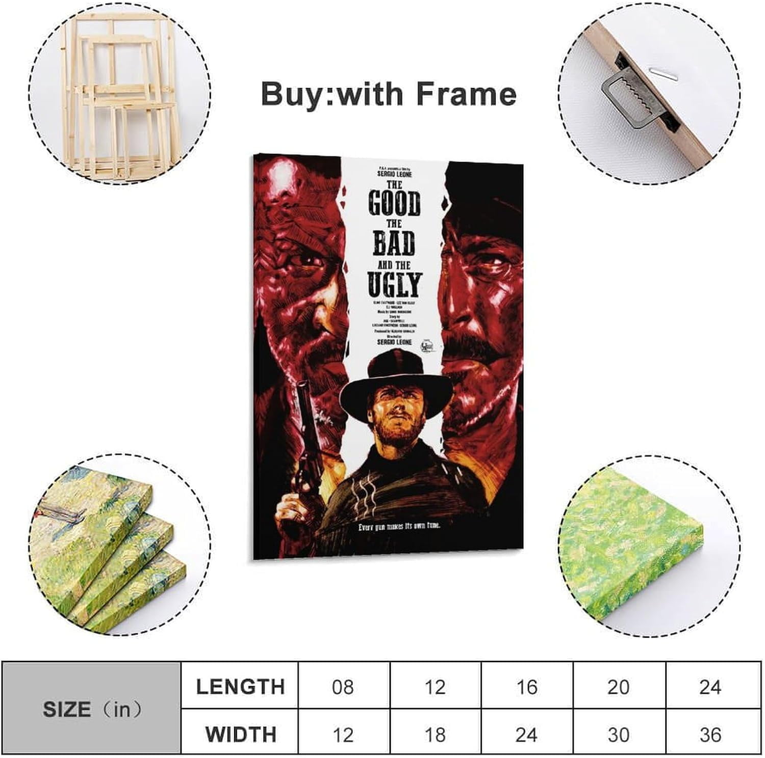 Vintage The Good The Bad And The Ugly Movie Posters Canvas Posters Room ...