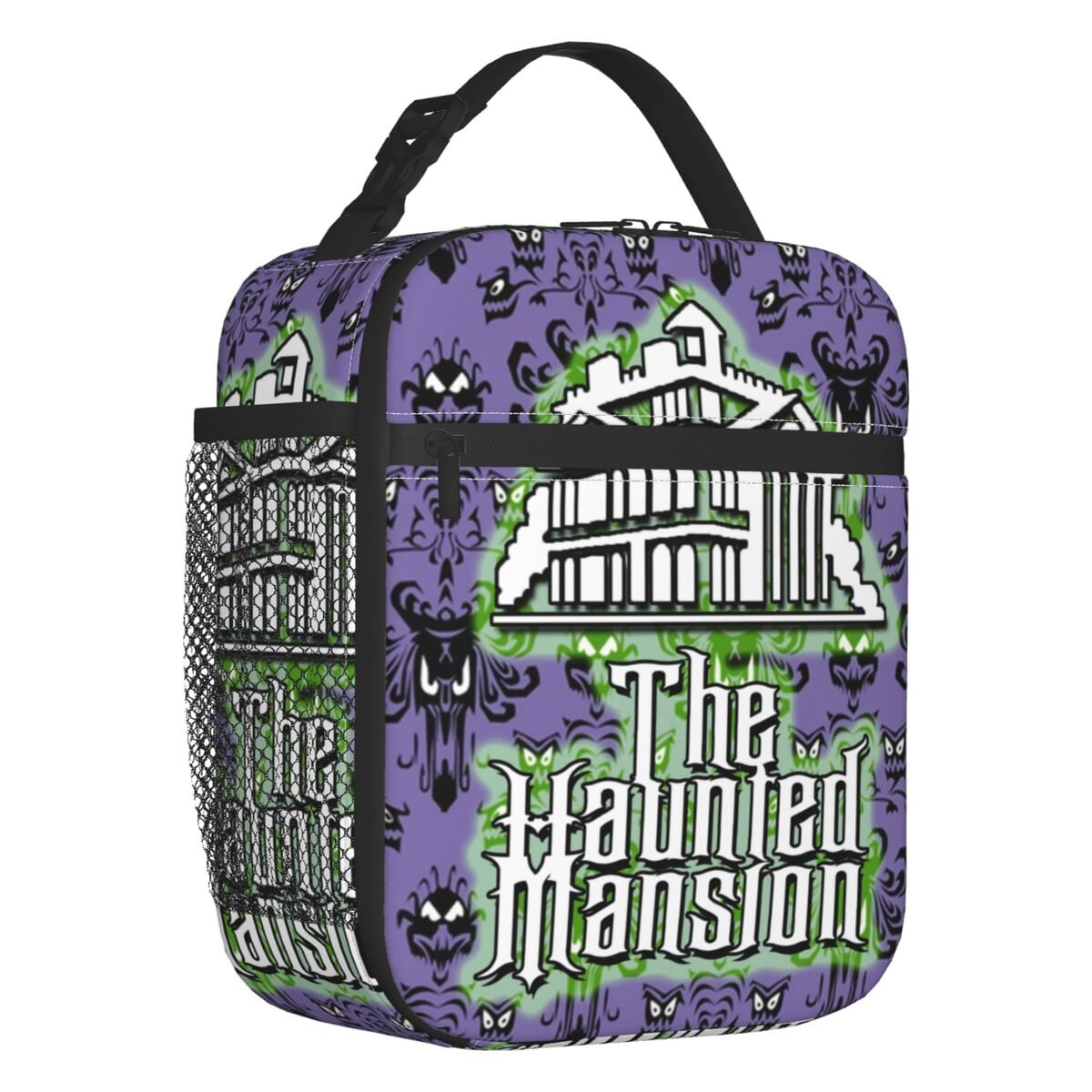 Vintage The Haunted Mansion Insulated Lunch Tote Bag for Women Grimace ...