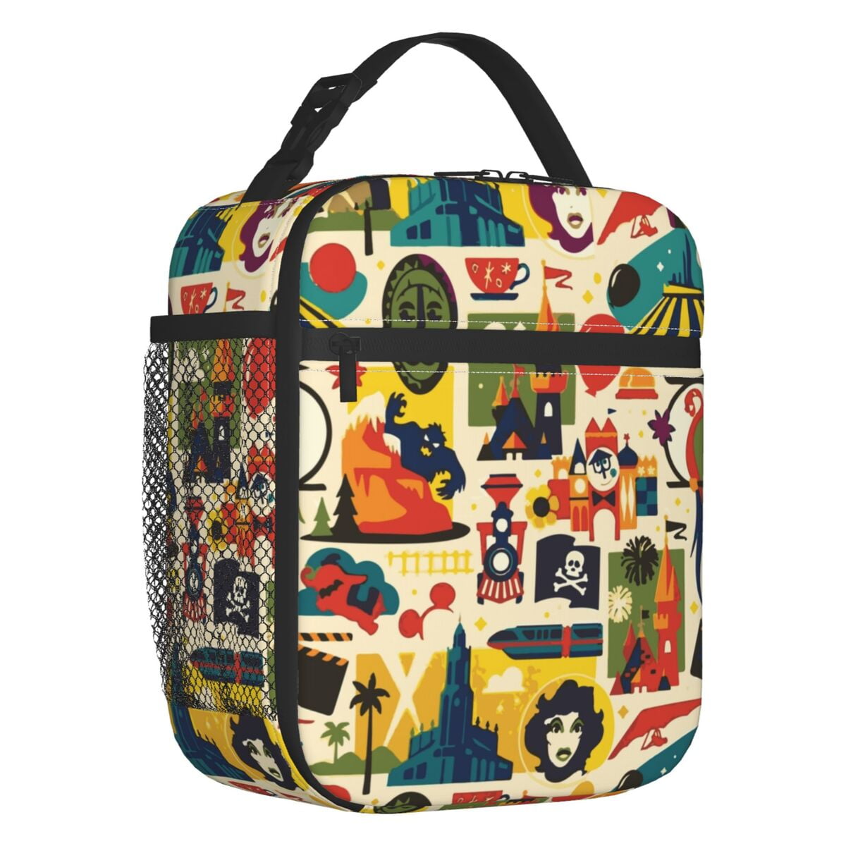 Vintage The Haunted Mansion Insulated Lunch Tote Bag for Women Grimace ...