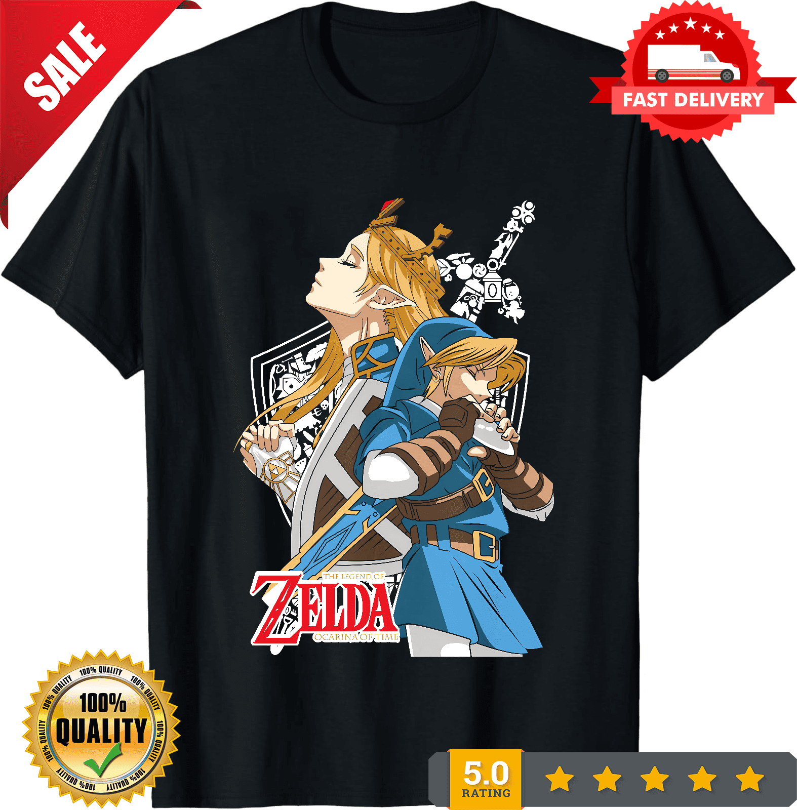 Vintage The Legend of Zelda T-shirt Link To The Past Graphic Print Girl ...