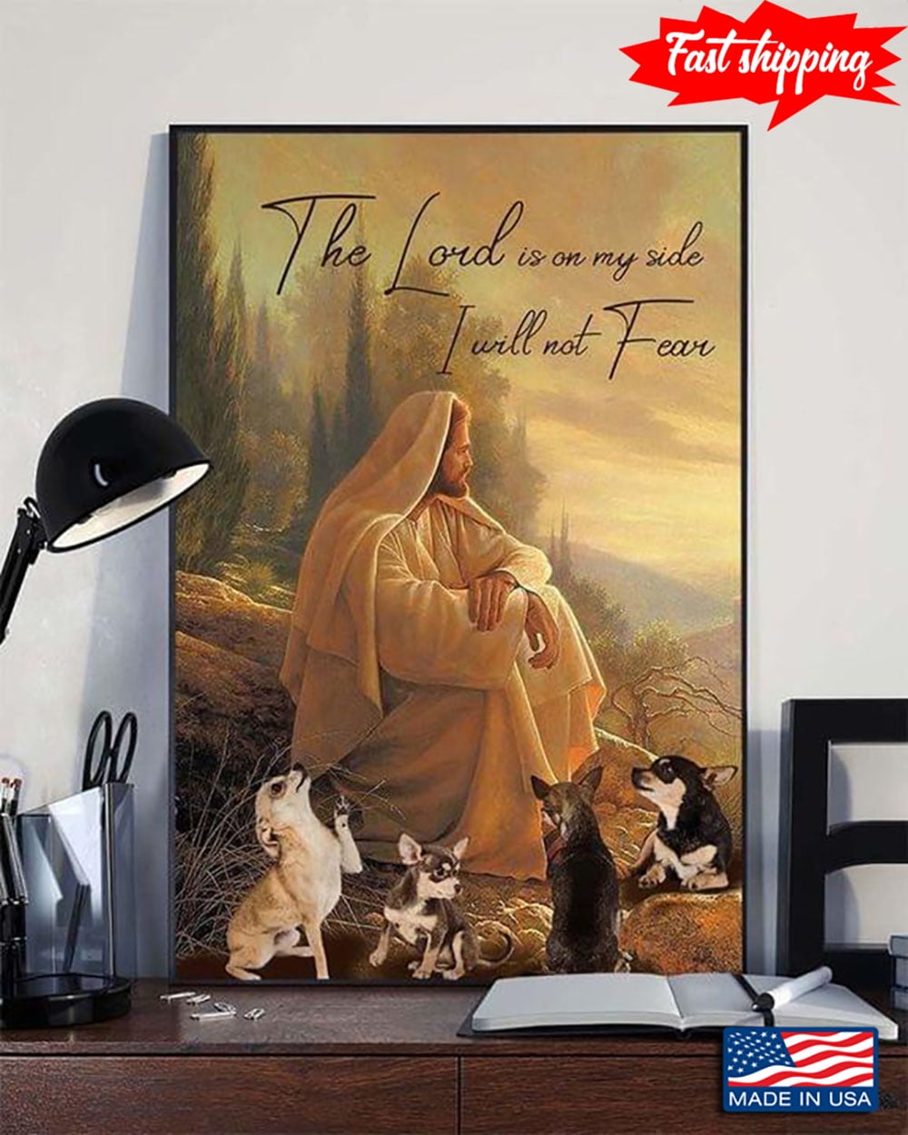 Vintage The Lord Is On My Side I Will Not Fear Jesus Christ And ...