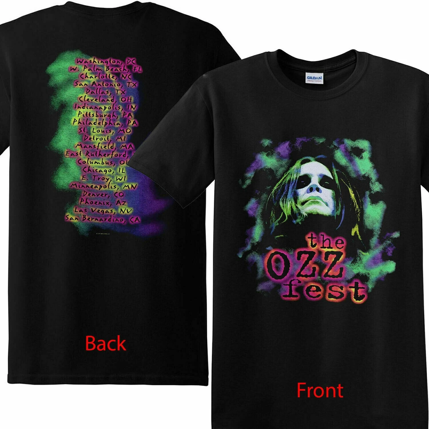 Vintage The Ozzfest 96-97 Ozzy Osbourne T- Shirt - Walmart.com