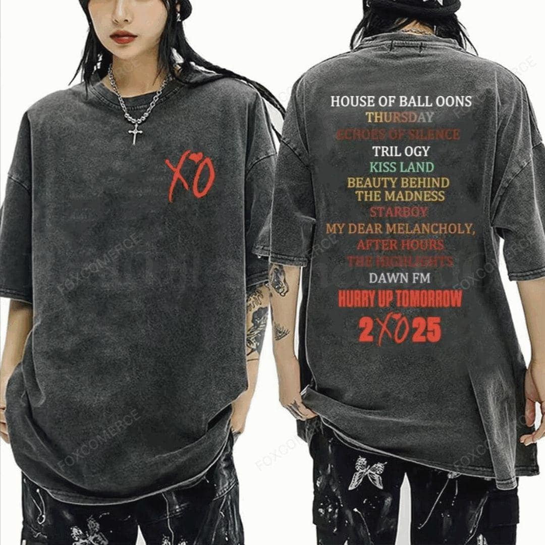 Vintage The! Weeknd! Tour Shirt Retro Concert Graphic Tee - Walmart.com