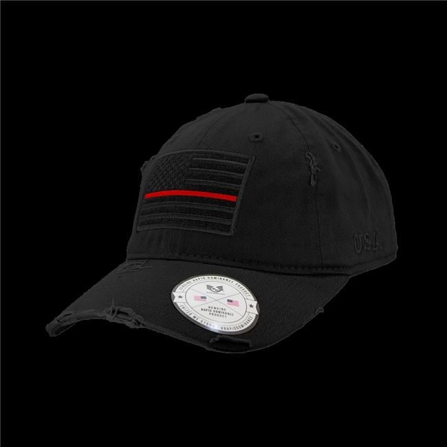 Vintage Thin Red Line Patch Cap, Red - Walmart.com