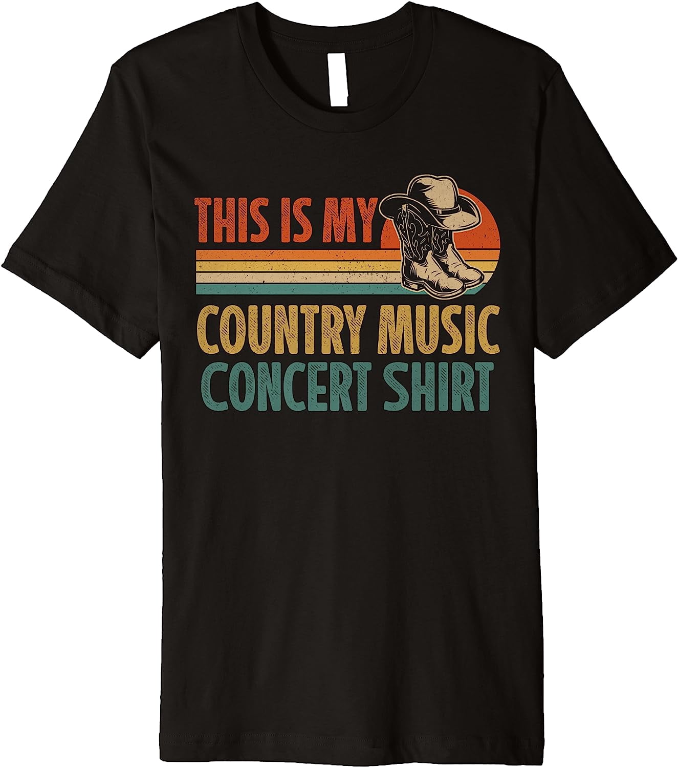 Vintage This Is My Country Music Concert Shirt Cowboy Hat Premium T ...