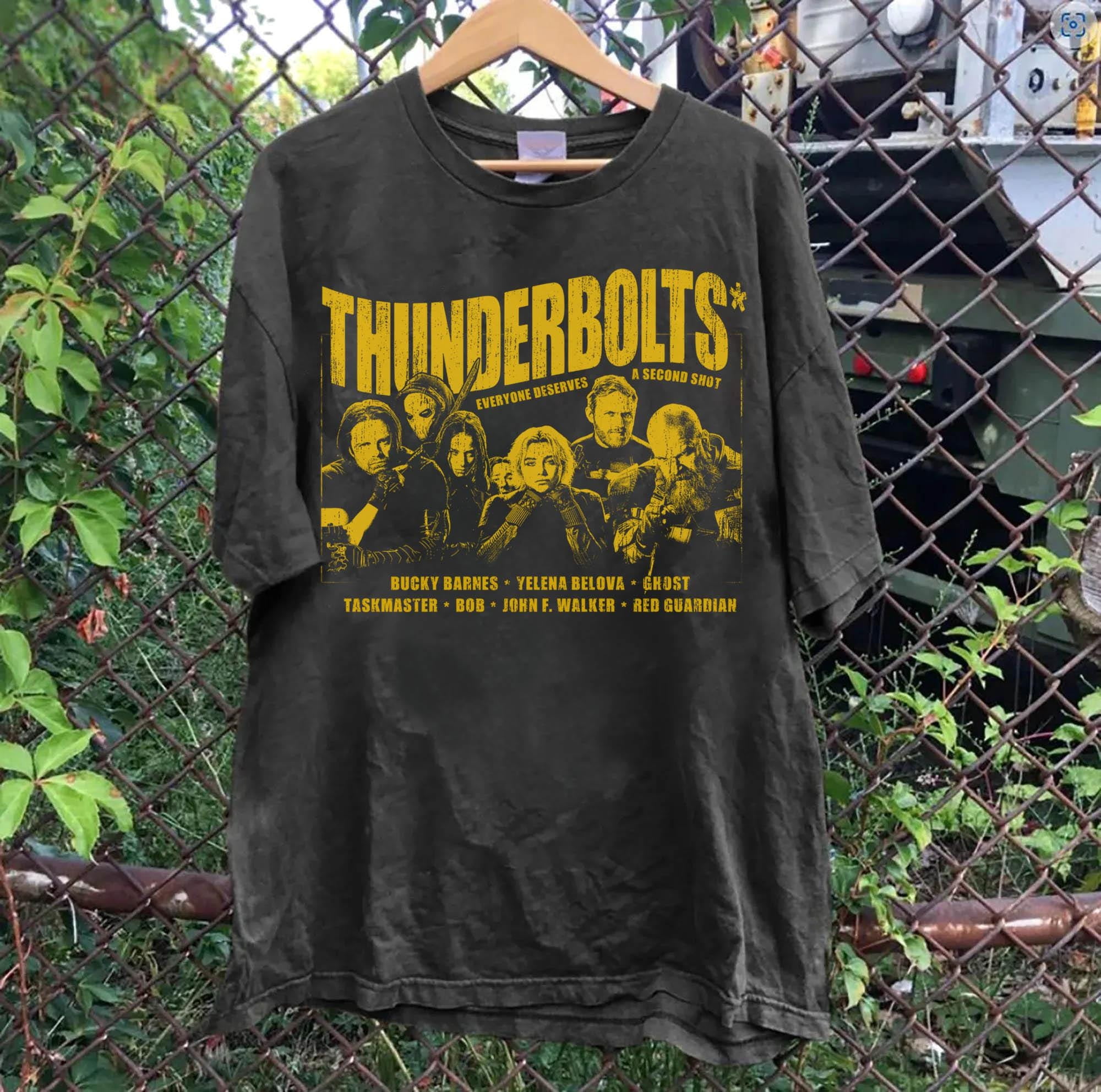 Vintage Thunderbolts Shirt, Mar.vel Movie Yelena Belova Shirt, Bucky Barnes Winter Soldier MCU ...