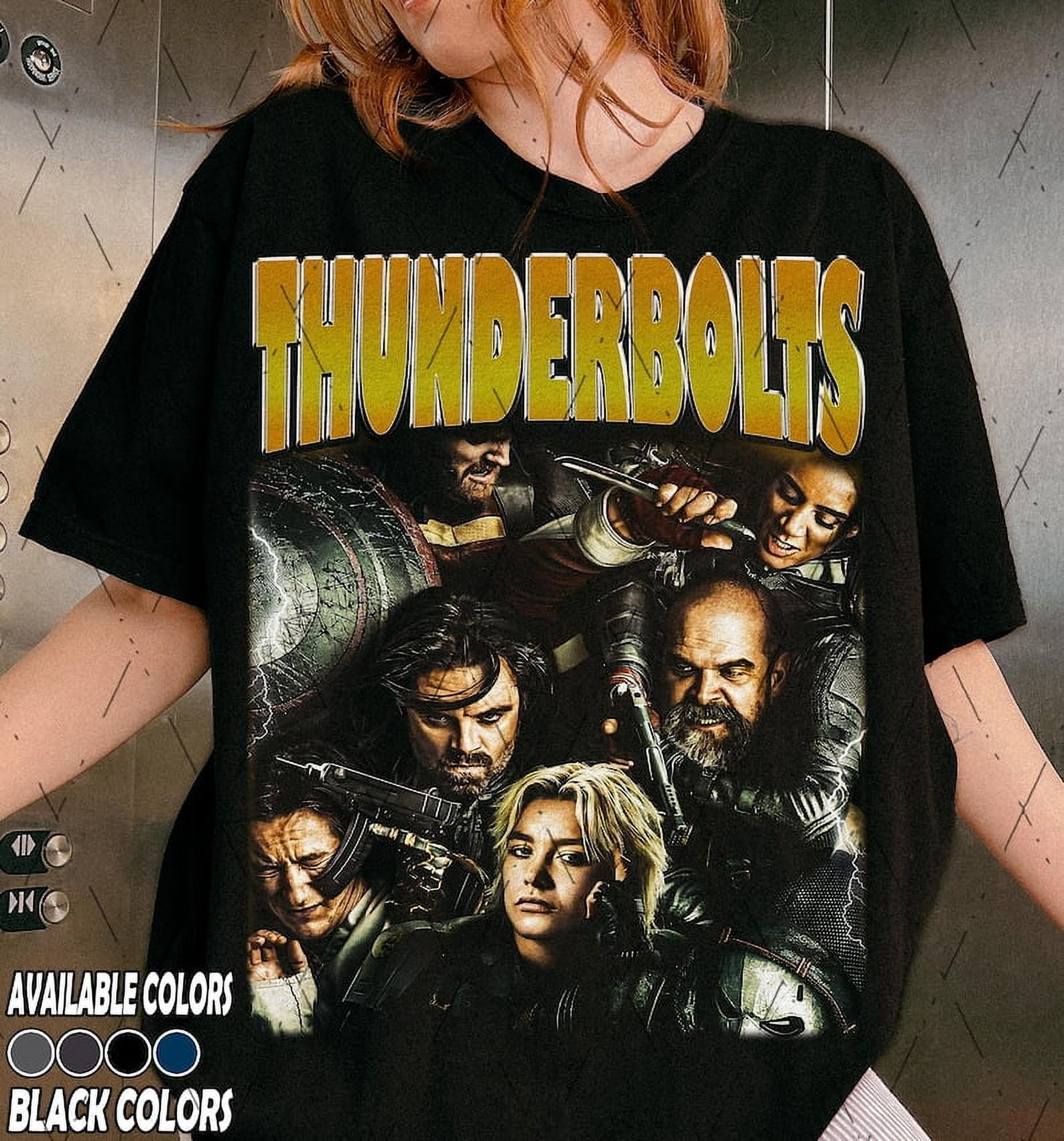 Vintage Thunderbolts* T-Shirt, Yelena Belova Bucky Barnes Movie Fan ...