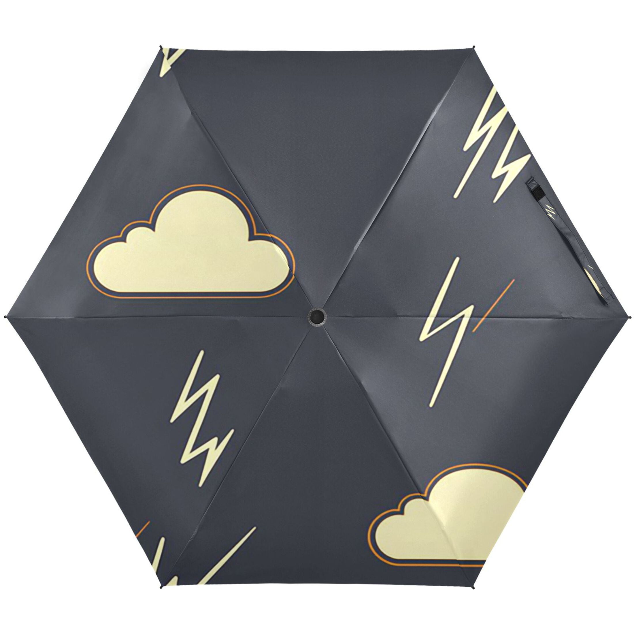 Vintage Thunderstorm Pattern Umbrellas for Sun Auto Open Close UV50 ...