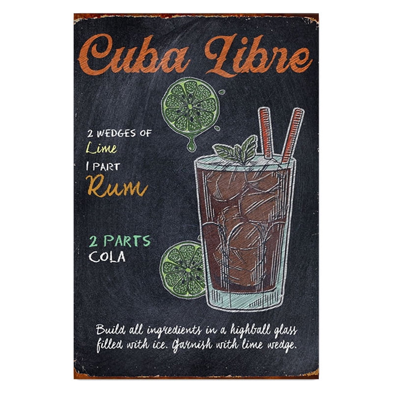 Vintage Tin Poster Rust Metal Tin Sign 8x12 Inch Aluminum Retro Art ...