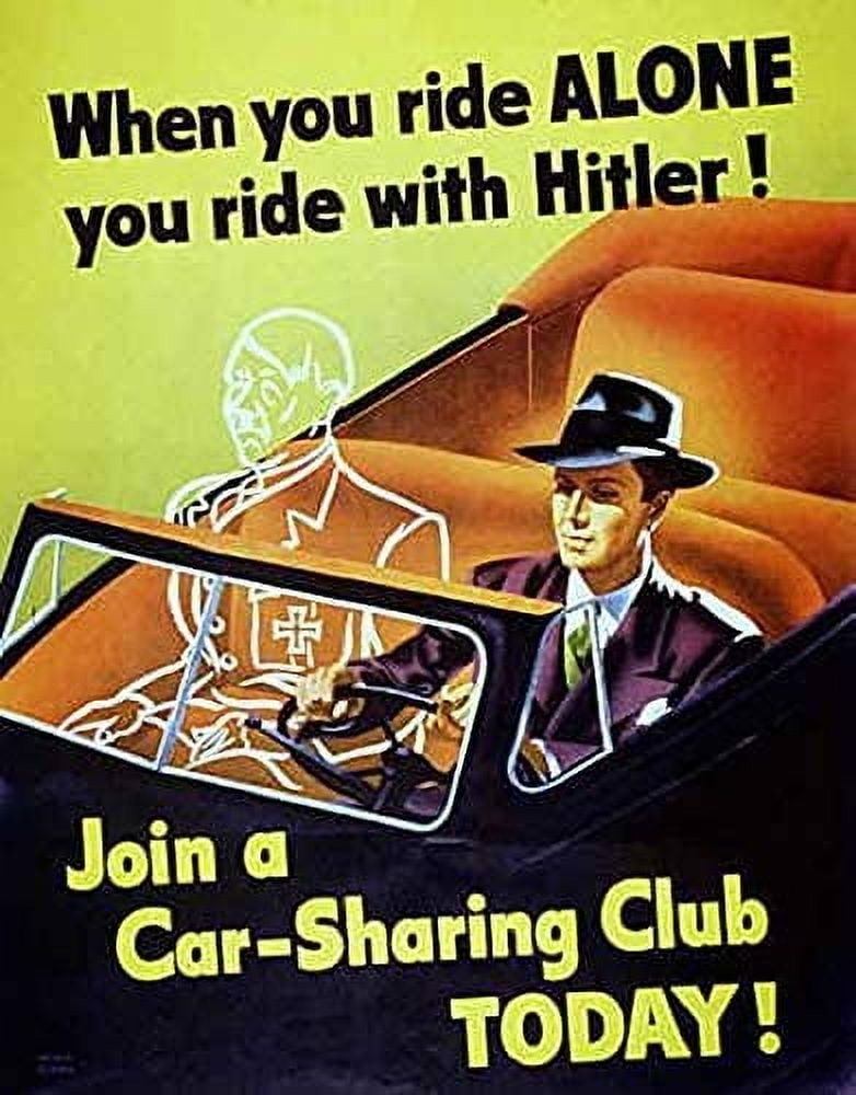 Vintage Tin Sign Metal Poster Art Decoration WWII Propaganda Join a Car ...