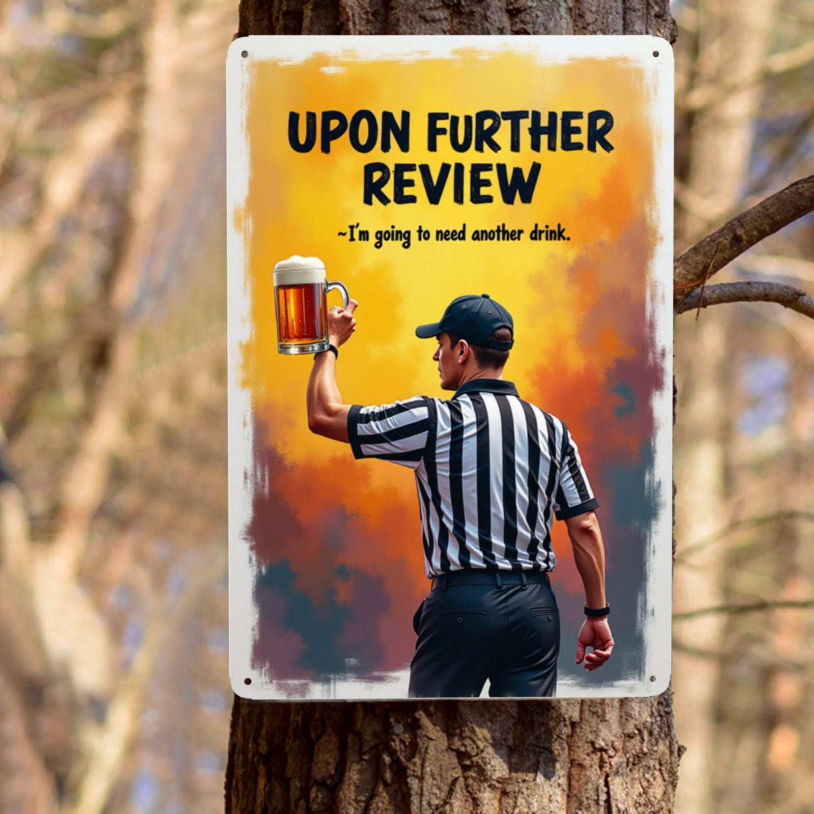 Vintage Tin Sign Metal Sign Football Gifts Vintage Football Sign Upon ...